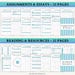 Student Academic Planner Printable | Adhd Back to School Planner ...