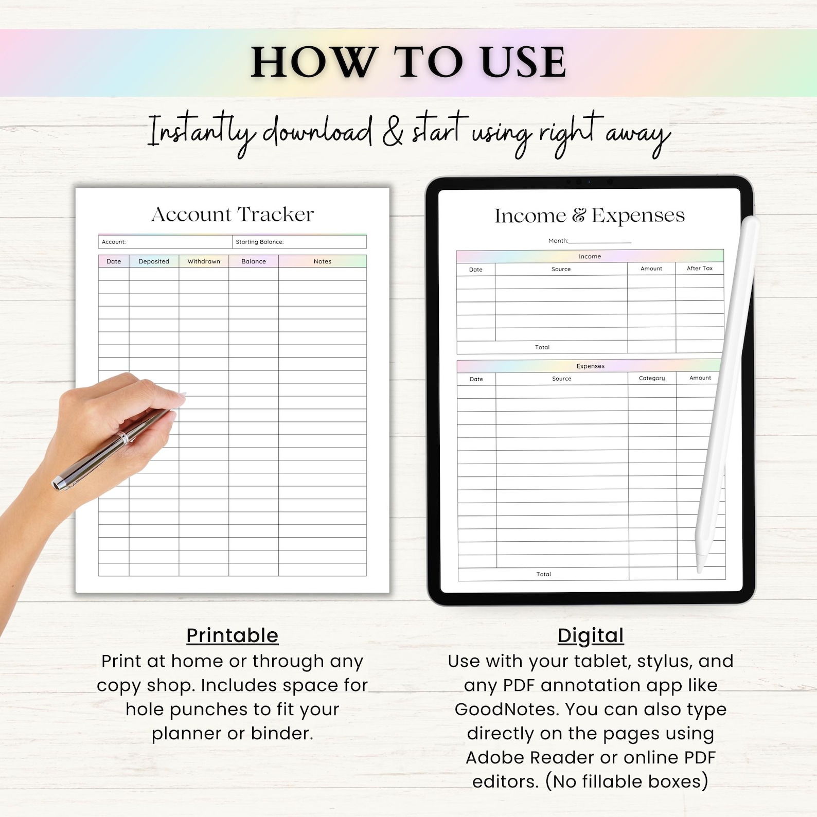 Finance Planner Printable | Adhd Budget Binder | Debt Payoff Tracker ...