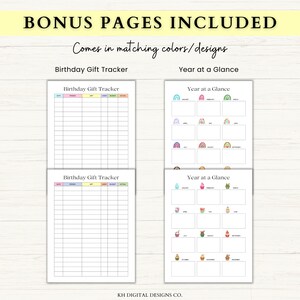 Editable Birthday Tracker Template | Birthday Planner Printable ...