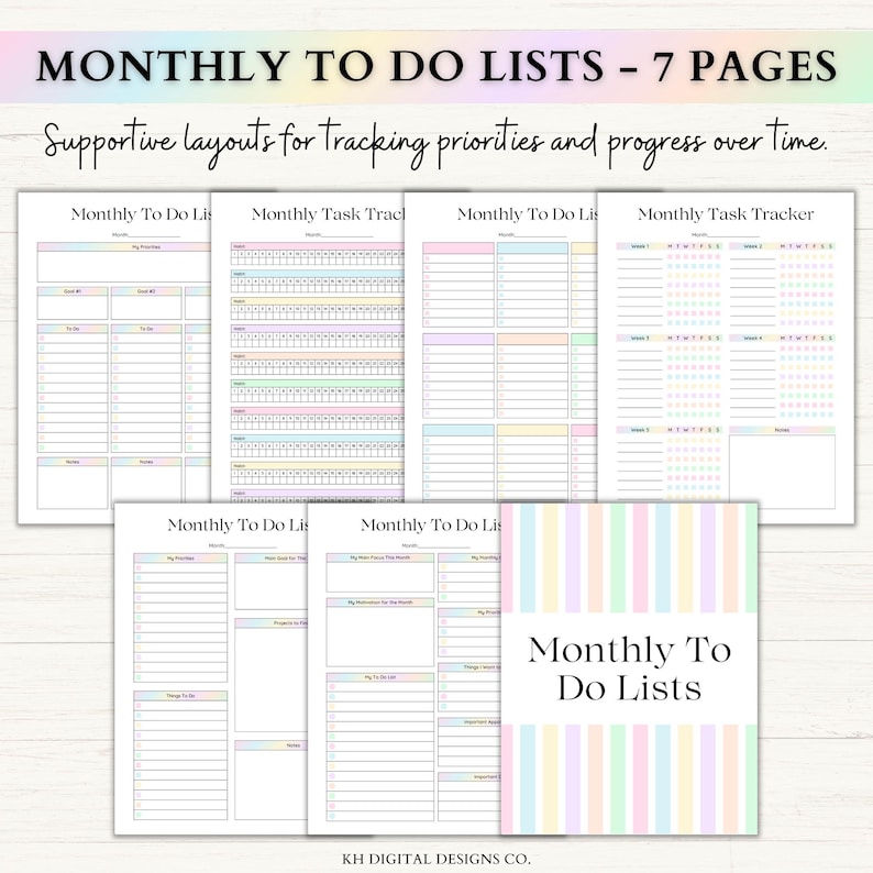 To Do List Printable Bundle | Daily & Weekly Task Lists | ADHD ...