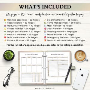 Ultimate Life Planner Printable Bundle | ADHD Monthly Productivity ...