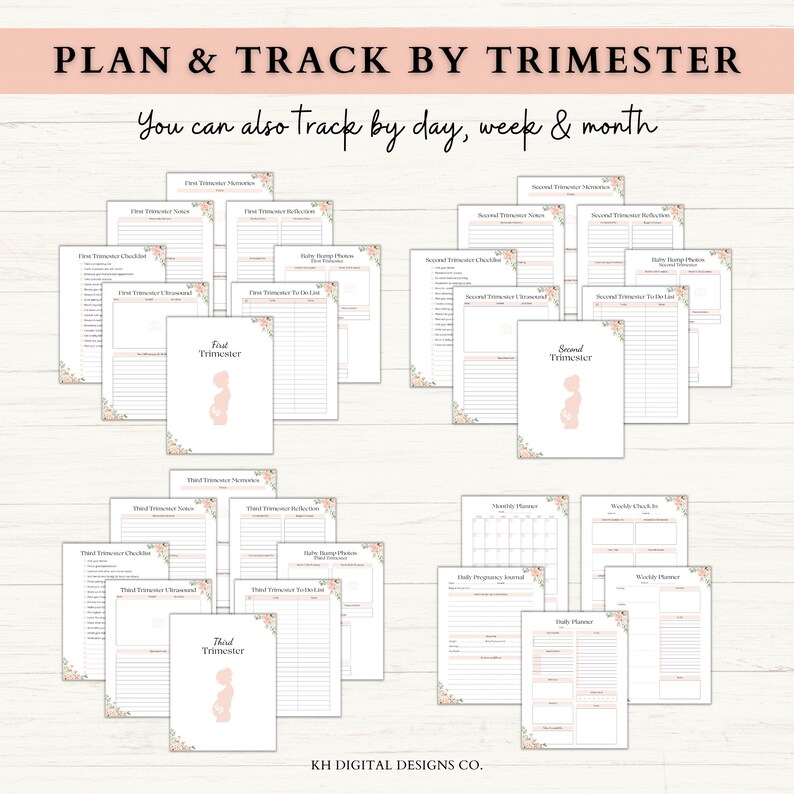 Pregnancy Journal Printable Printable Pregnancy Planner Pregnancy ...