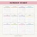 Editable Undated Monthly Calendar Seasonal Holiday Themed Perpetual ...