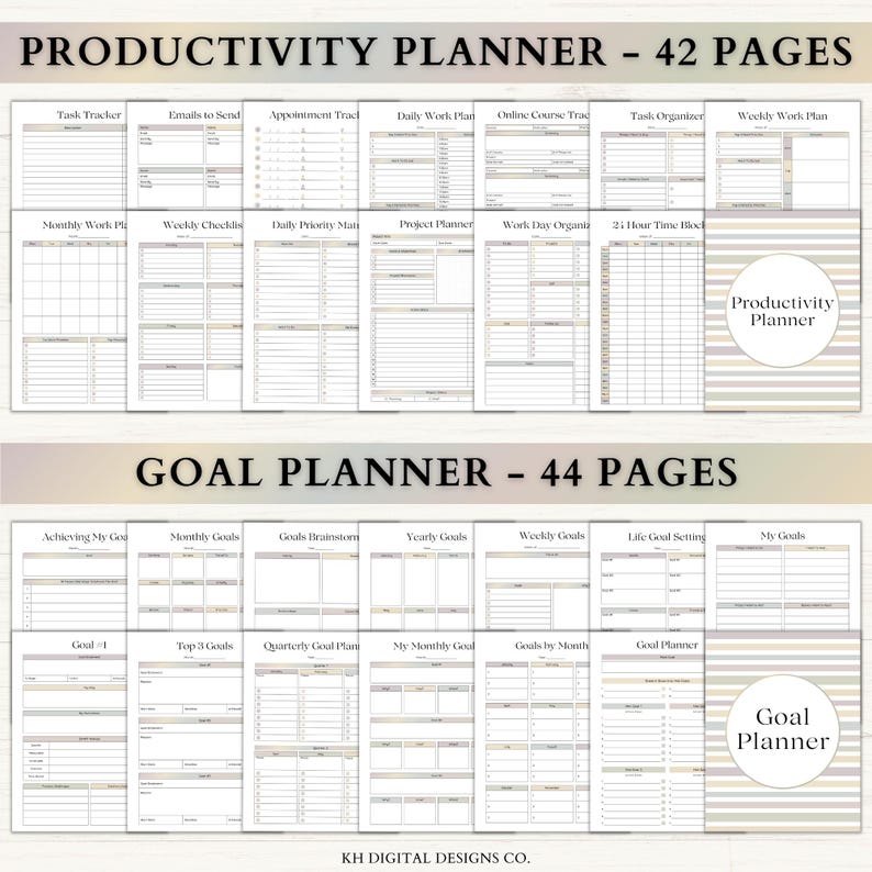 Ultimate Life Planner Printable Bundle | Adhd Productivity Planner ...