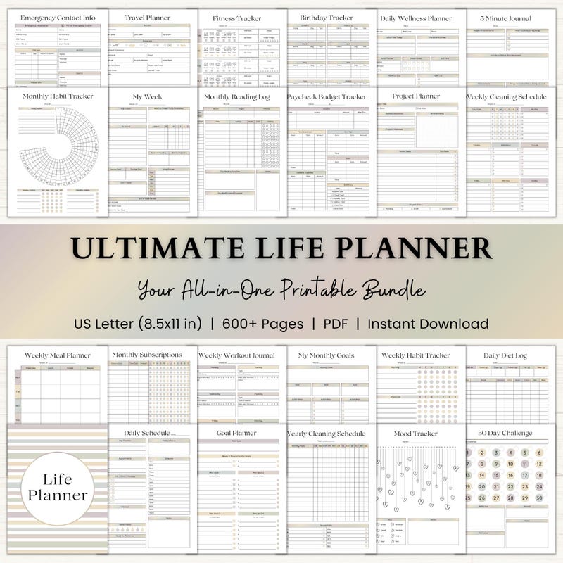 Ultimate Life/ Adhd Planner - Etsy UK