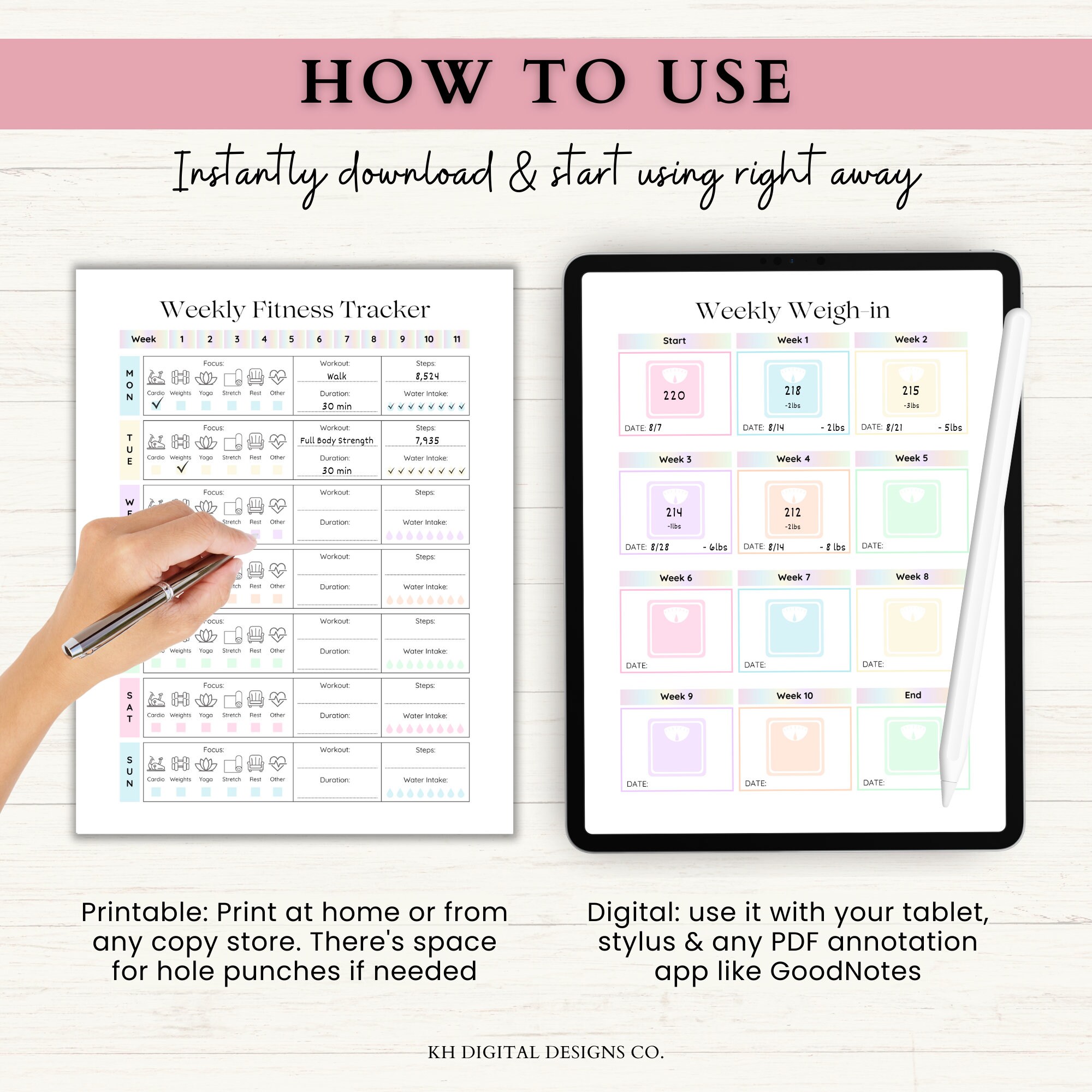 75 Soft Challenge Printable Workout Plan 75 Soft Tracker 75 Day ...
