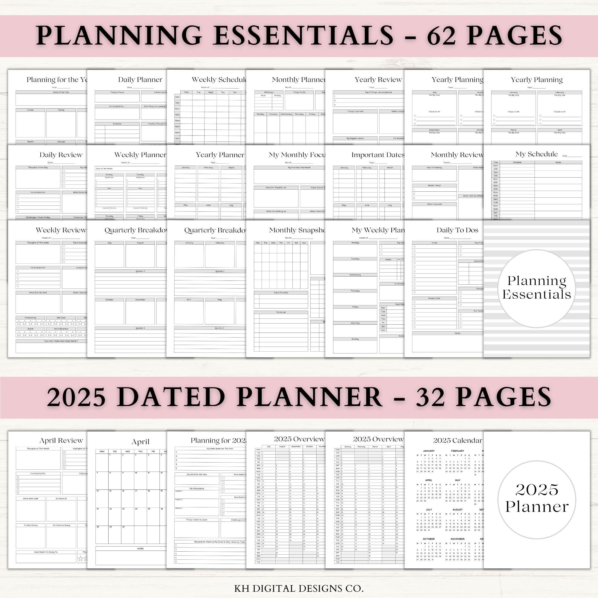 Ultimate Life Planner Printable Bundle | Adhd Productivity Planner ...