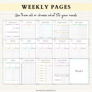 12 Week Productivity Planner 90 Day Goal Tracker 12 Week Planner ...