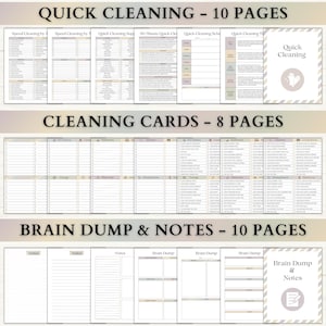 Home Management Binder | Printable Cleaning Schedule | Family Chore ...