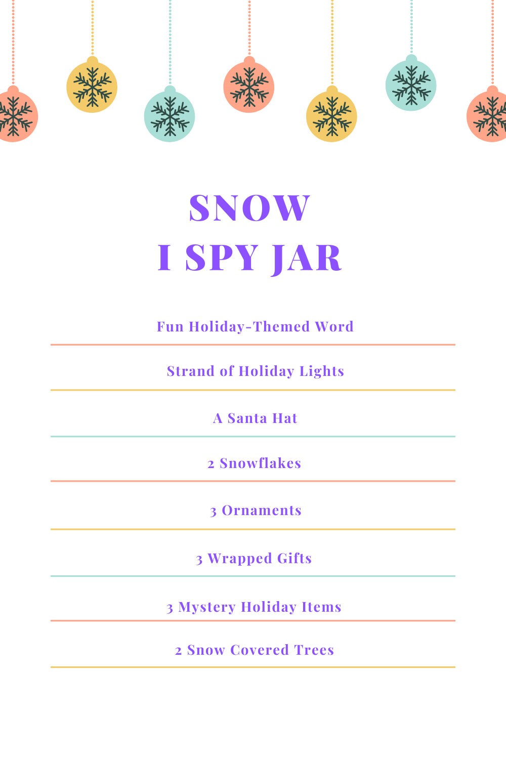 Snow I Spy Jar Christmas Sensory Kit Kids Sensory Toys - Etsy