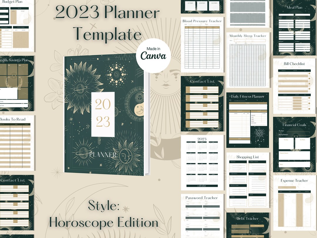 Horoscope Planner PDF , Printable Calendar Template, Printable Life ...