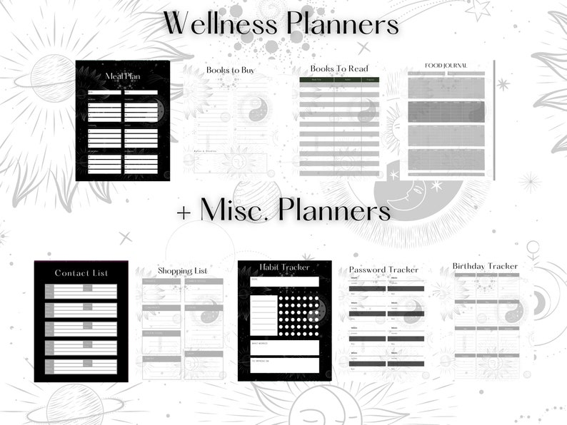 Horoscope Planner PDF , Printable Calendar Template, Printable Life ...