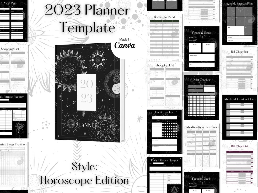 Horoscope Planner PDF , Printable Calendar Template, Printable Life ...
