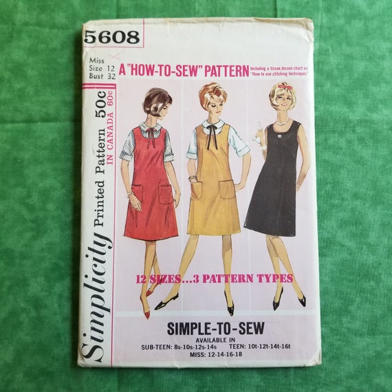 Simplicity 5608 UNCUT and FACTORY FOLDED Pattern Jumper or - Etsy