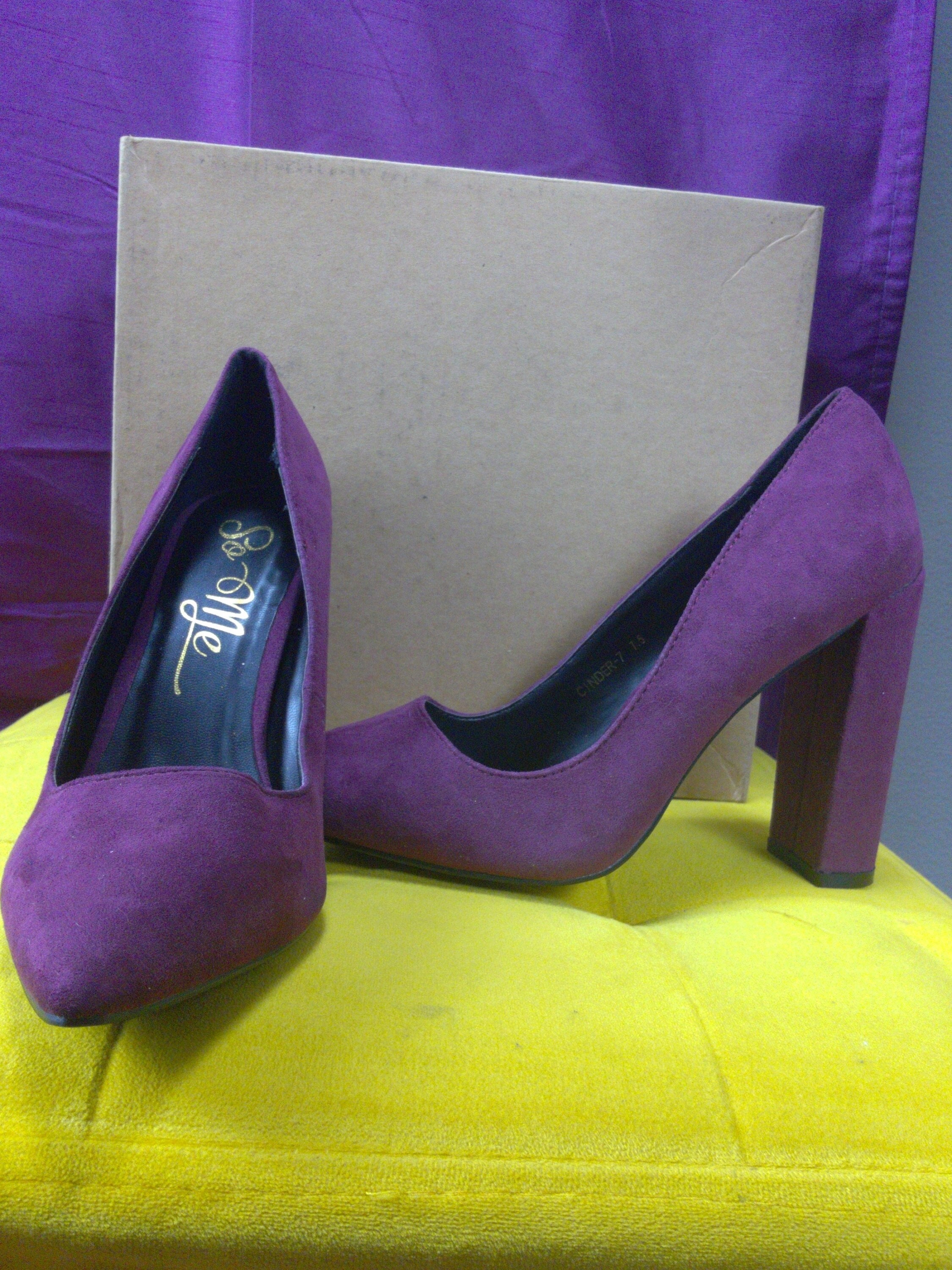 Purple Heels With Diamonds