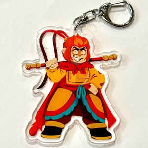 Lego Monkie Kid Wukong Keychain Sticker - Etsy