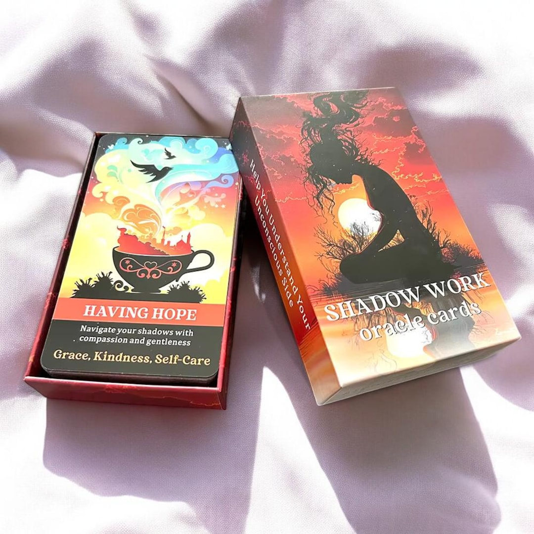 Shadow Work Oracle Cards: Laser Paper Deck With Box - Etsy