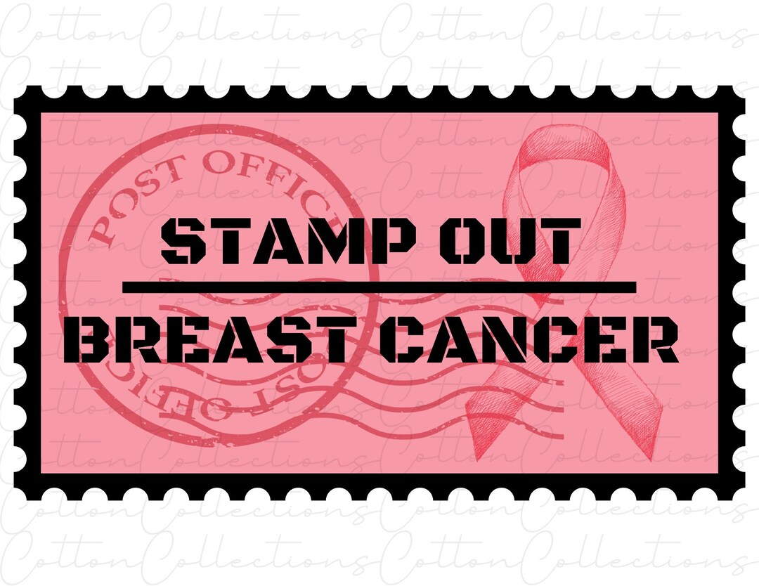 Stamp Out Breast Cancer Png - Etsy