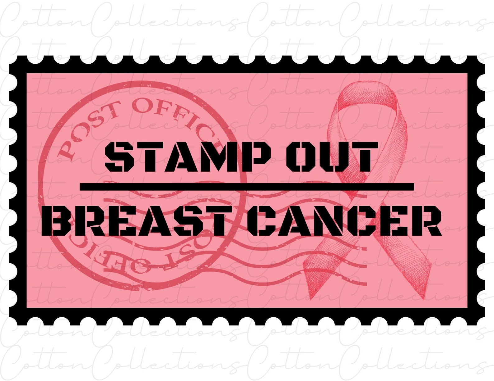 Stamp Out Breast Cancer Png - Etsy