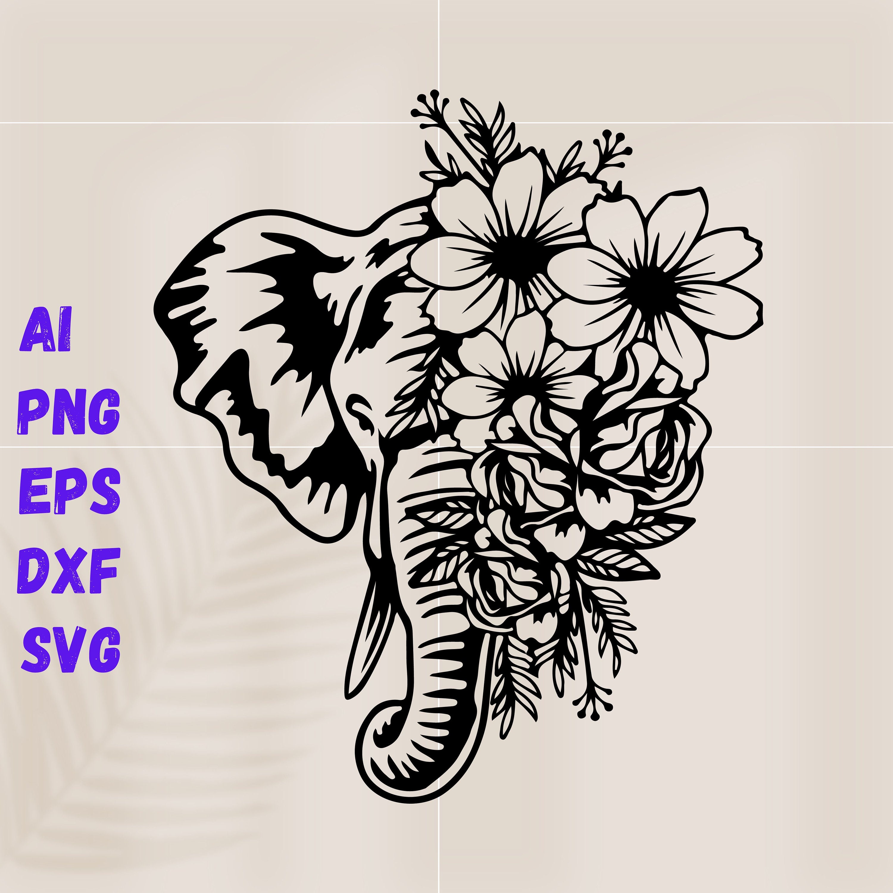 ELEPHANT SVG CUTTING File Elephant Svg Elephant Stencil - Etsy Hong Kong