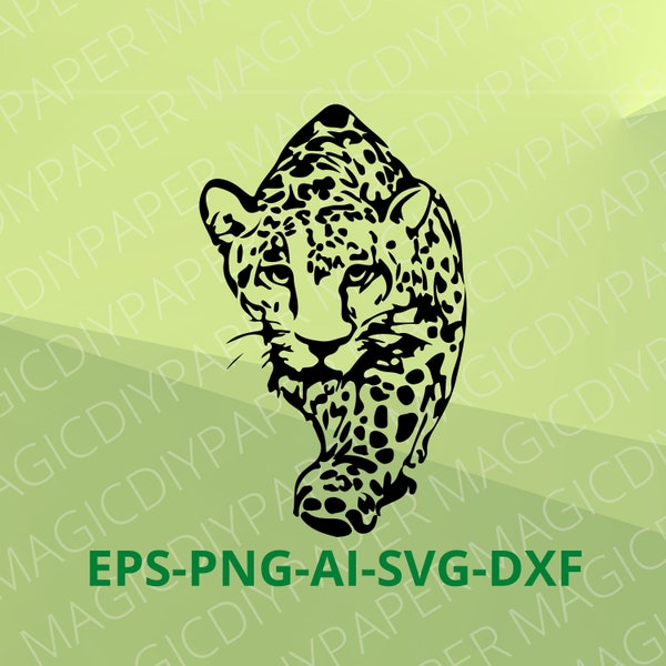 Cheetah Vector - Etsy