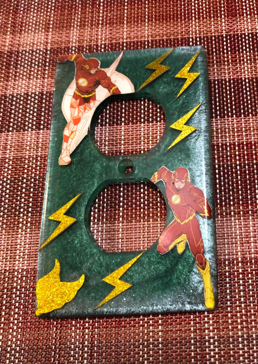 The Flash Themed Outlet Cover - Etsy