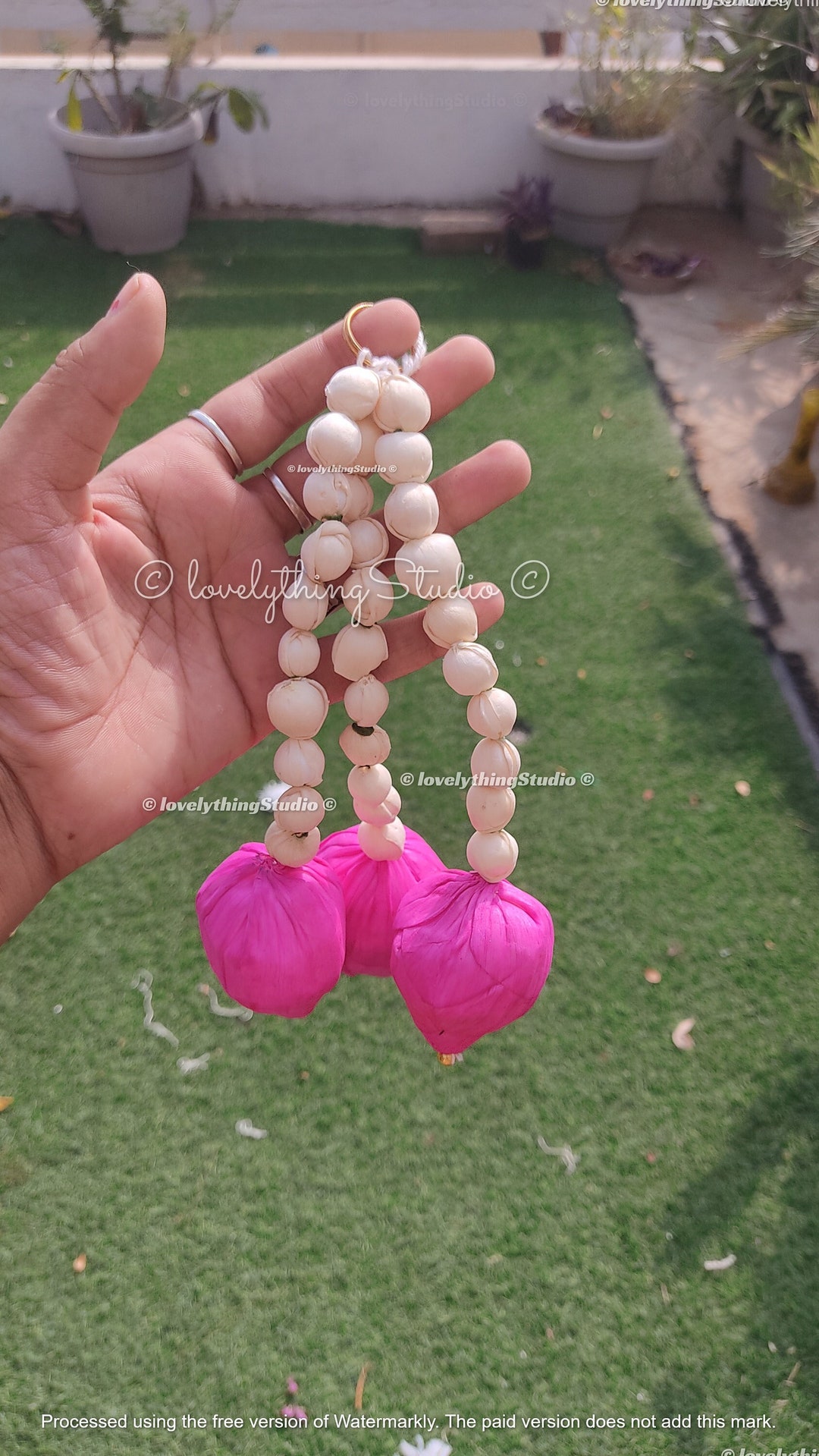 Handmade Sola Wood Lotus Garland for Wedding Decoration,diwali,mehndi ...
