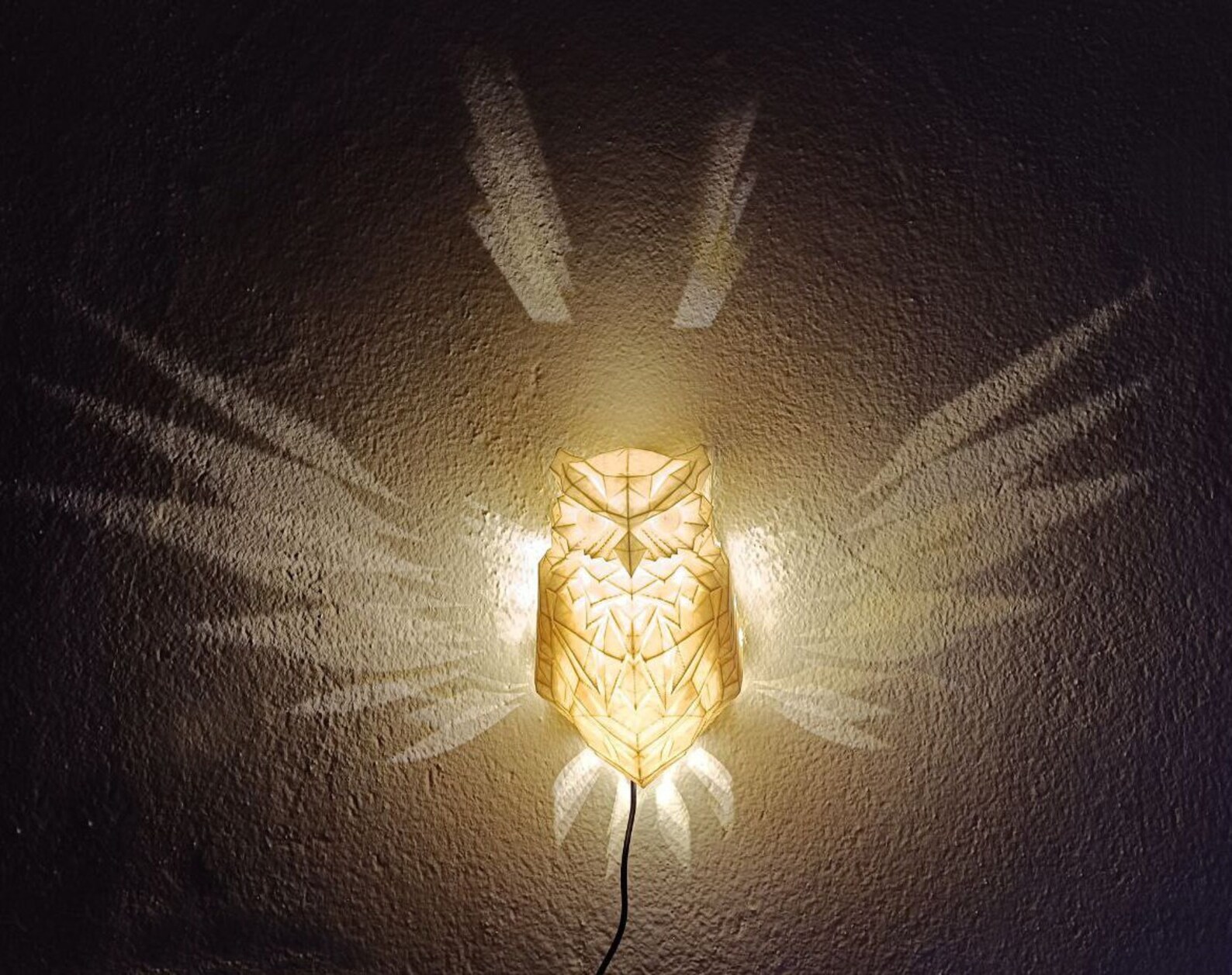 Owl Magic Lamp / Owl Wall Light / Decor Light Fixtures / Owl Night ...