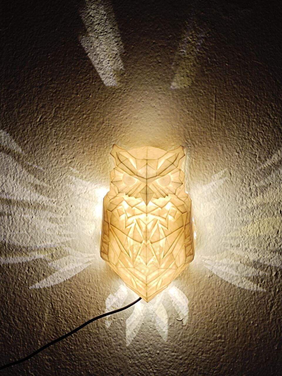 Owl Magic Lamp / Owl Wall Light / Decor Light Fixtures / Owl Night ...