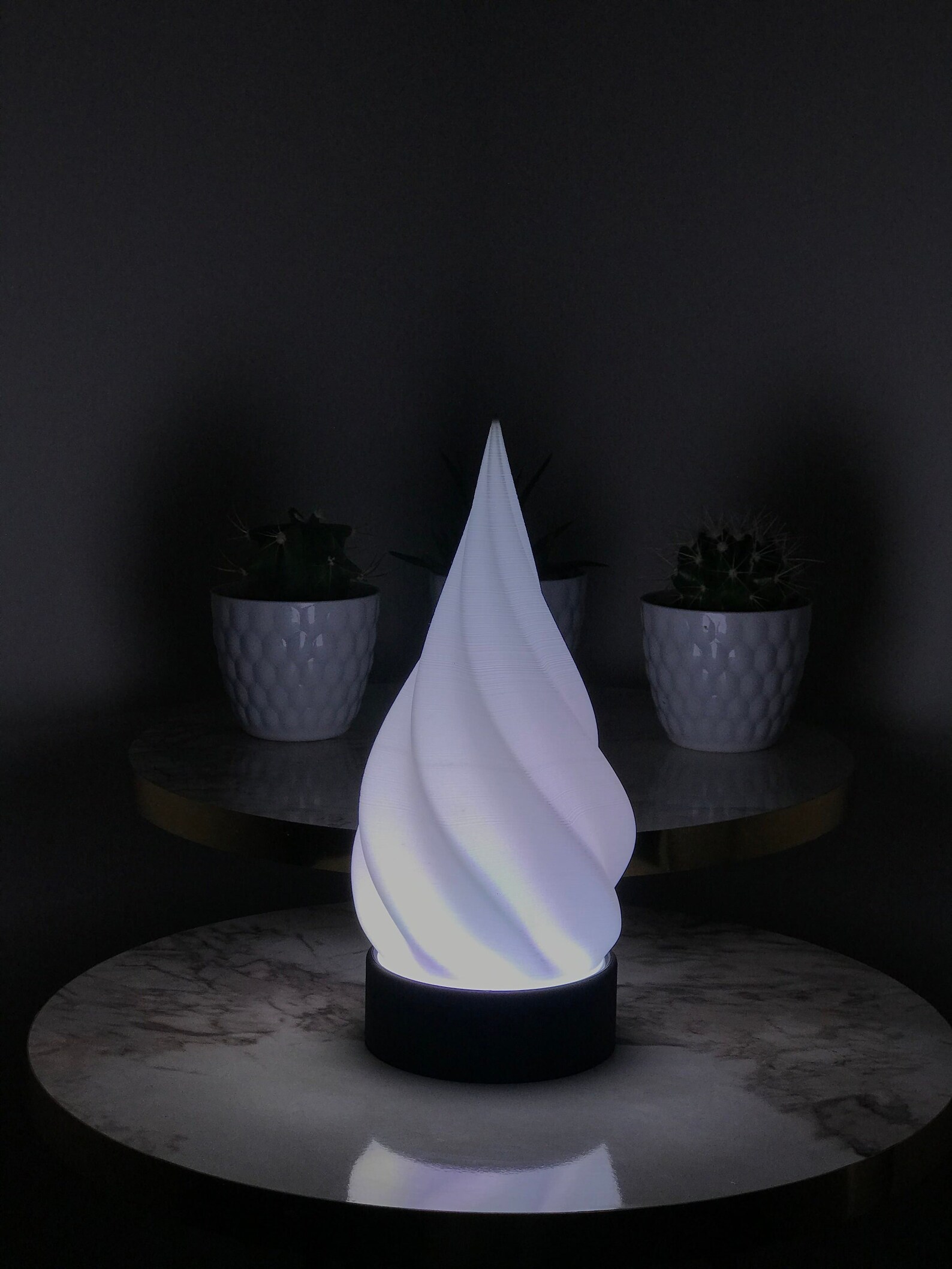 Spiral Lamp Lighting Night Light Decor Lamp Bedside Lamp Aesthetic Lamp ...