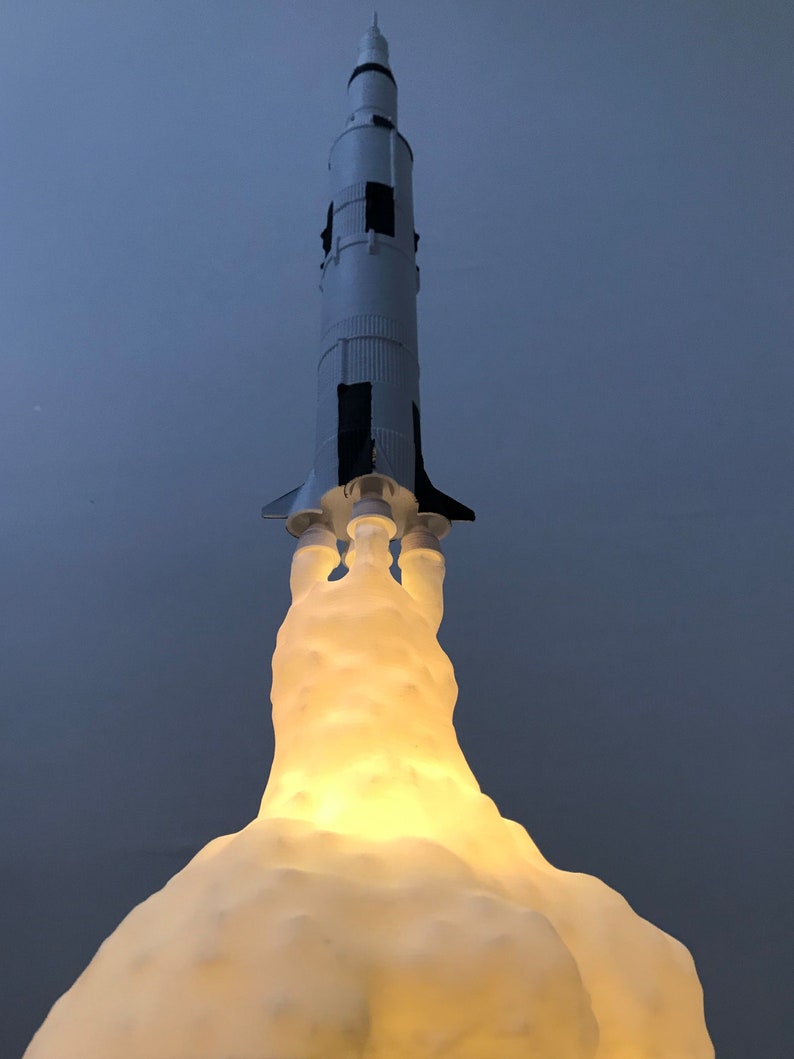 Apollo 11 Saturn V Rocket Lamp Night Lamp Table Decor Desk Art - Etsy