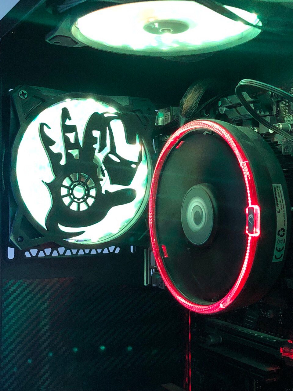 3 Pcs Iron Man Fan Cover 3x Computer Gaming Fan Grill SHROUD CUSTOM ...