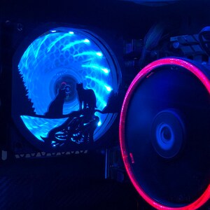 3 Pcs Two Wolf Fan Cover 3x Computer Gaming Fan Grill/cover/shroud ...