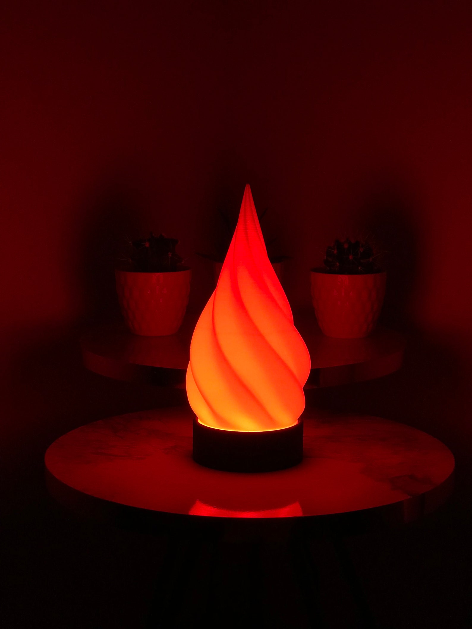 Spiral Lamp Lighting Night Light Decor Lamp Bedside Lamp Aesthetic Lamp ...
