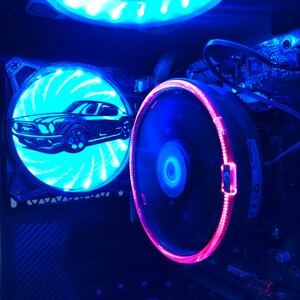 3 Pcs Mustang 1968 Fan Cover 3x Computer Gaming Fan Grill/cover/shroud ...