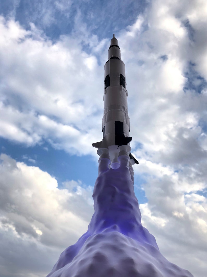 Apollo 11 Saturn V Rocket Lamp Night Lamp Table Decor Desk Art - Etsy