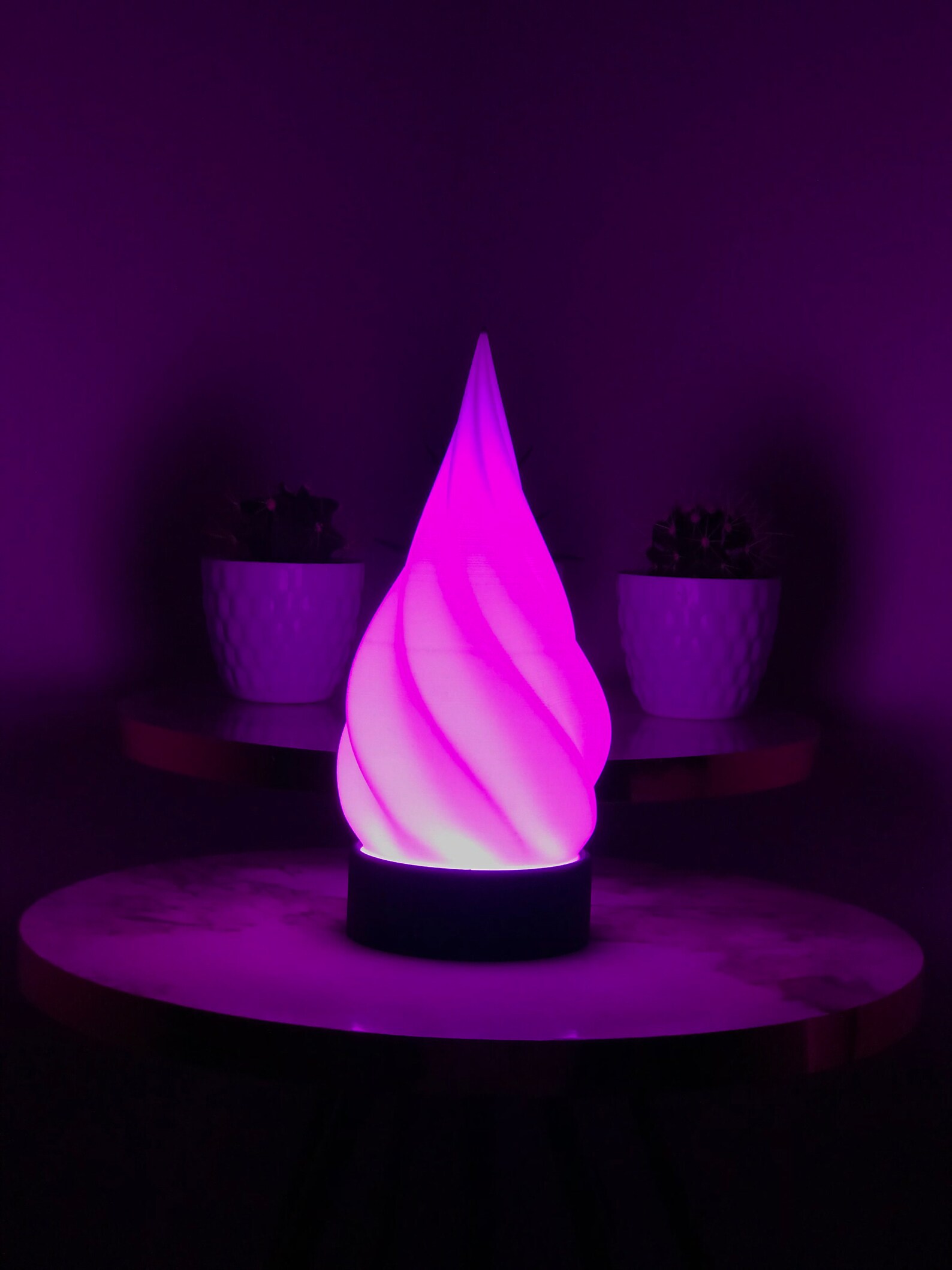 Spiral Lamp Lighting Night Light Decor Lamp Bedside Lamp Aesthetic Lamp ...