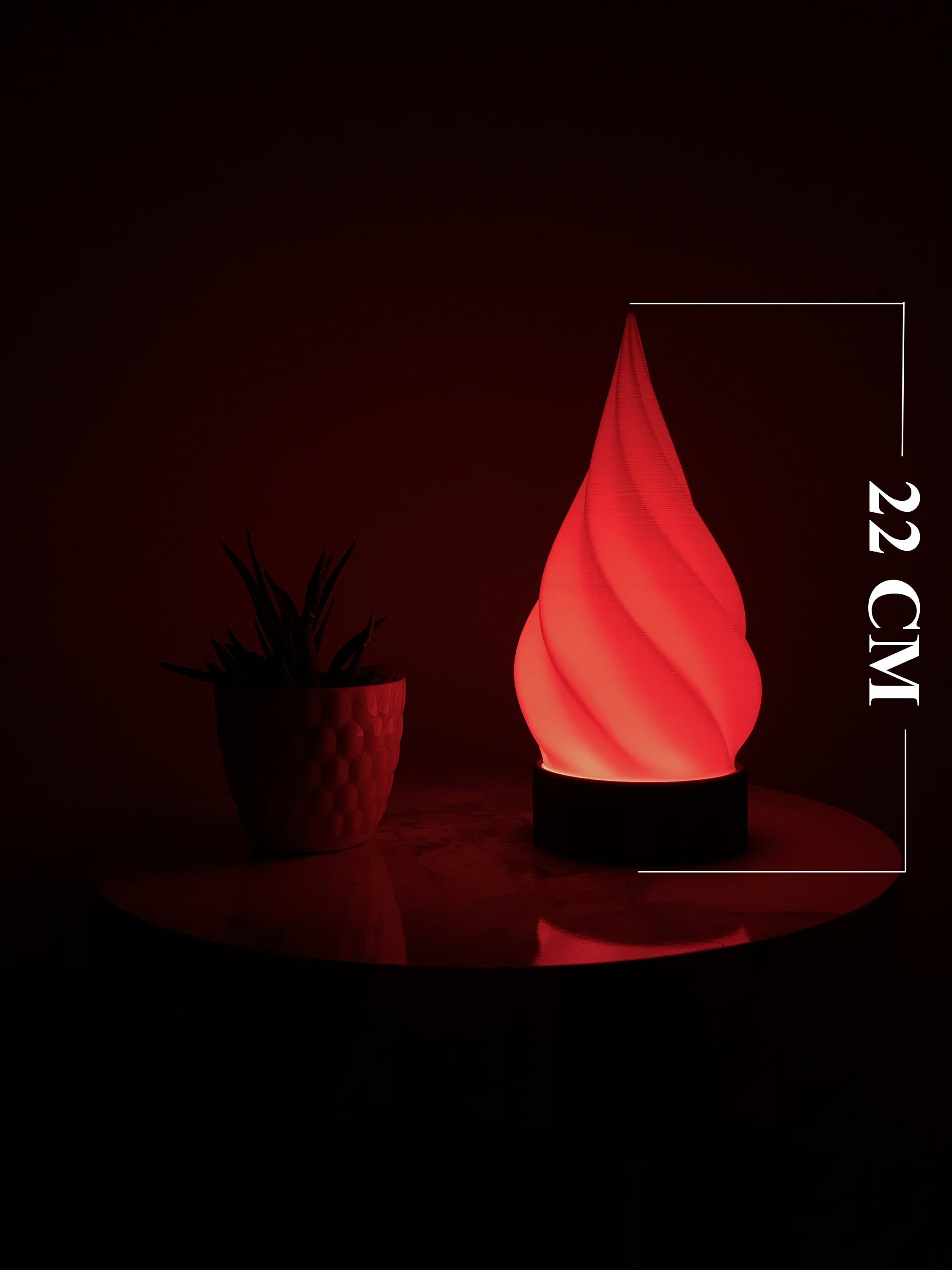 Spiral Lamp Lighting Night Light Decor Lamp Bedside Lamp Aesthetic Lamp ...