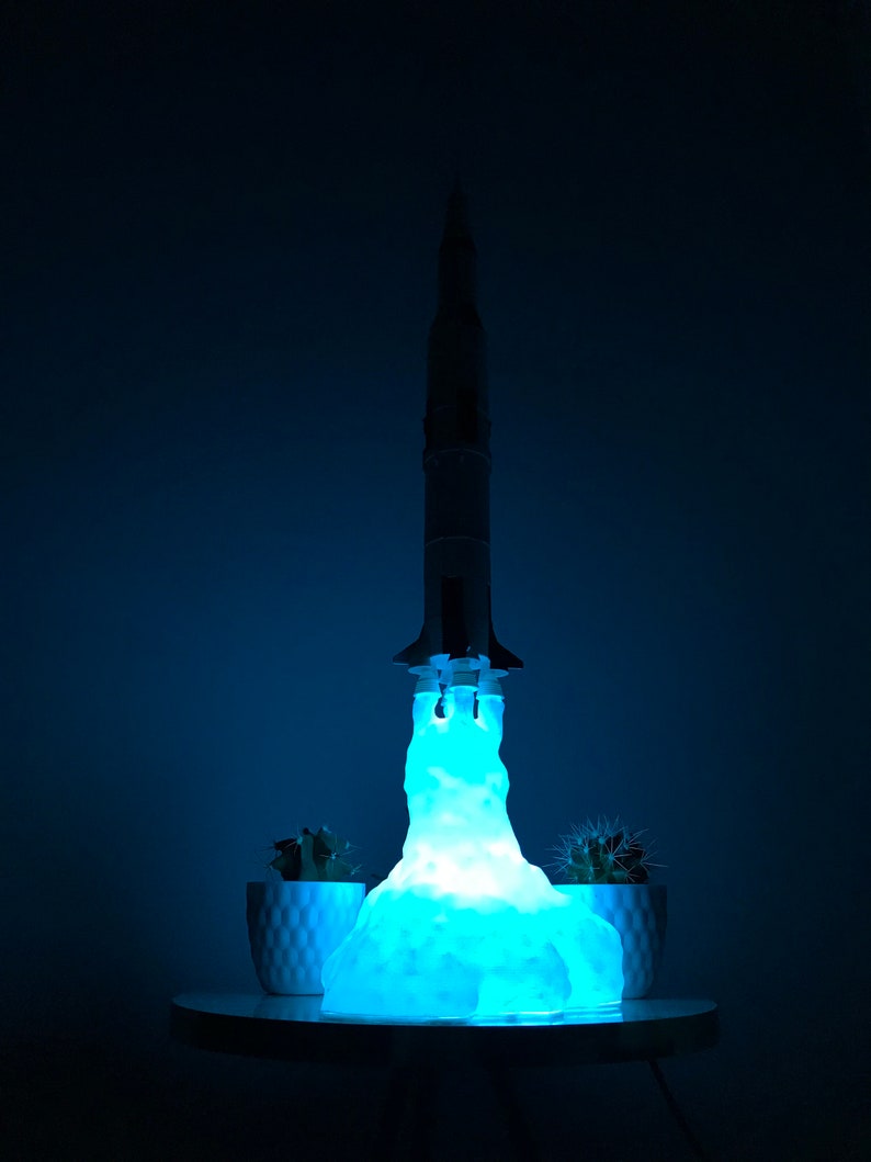 Apollo 11 Saturn V Rocket Lamp Night Lamp Table Decor Desk Art - Etsy