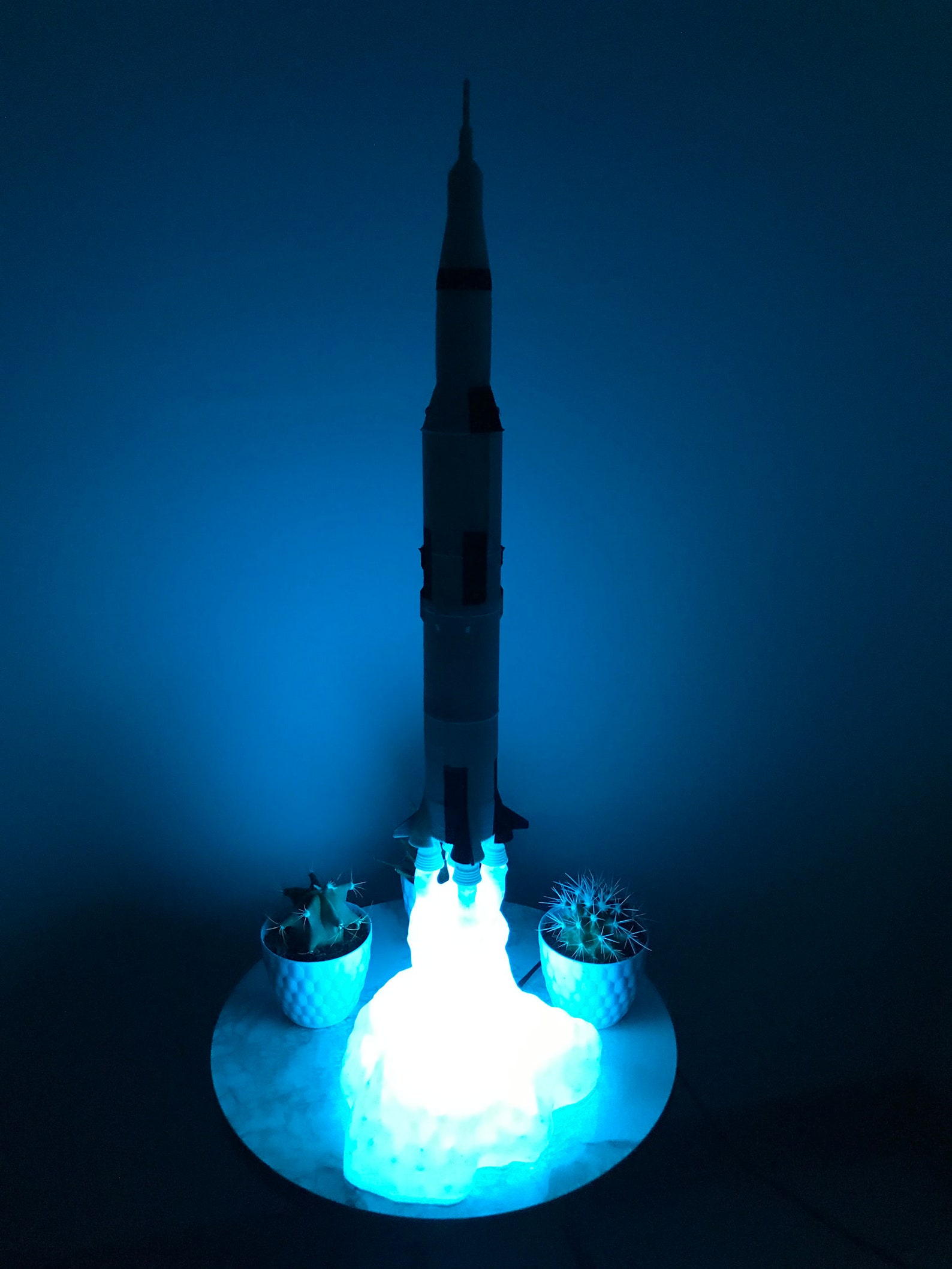 Apollo 11 Saturn V Rocket Lamp Night Lamp Table Decor Space Lamp Nasa ...