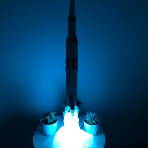 Apollo 11 Saturn V Rocket Lamp Night Lamp Table Decor Space Lamp Nasa ...