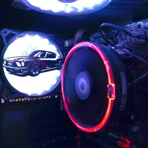 3 Pcs Mustang 1968 Fan Cover 3x Computer Gaming Fan Grill/cover/shroud ...