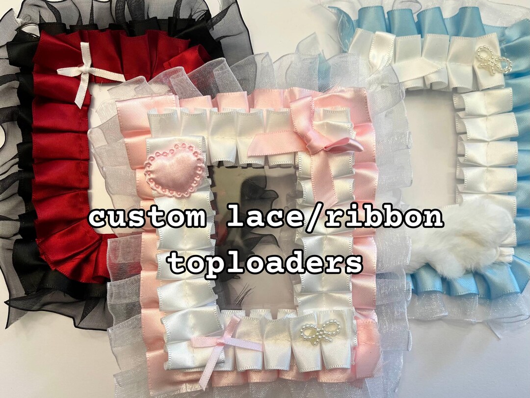 Custom Lace Ribbon Toploader | Custom Character Toploader | Kpop ...