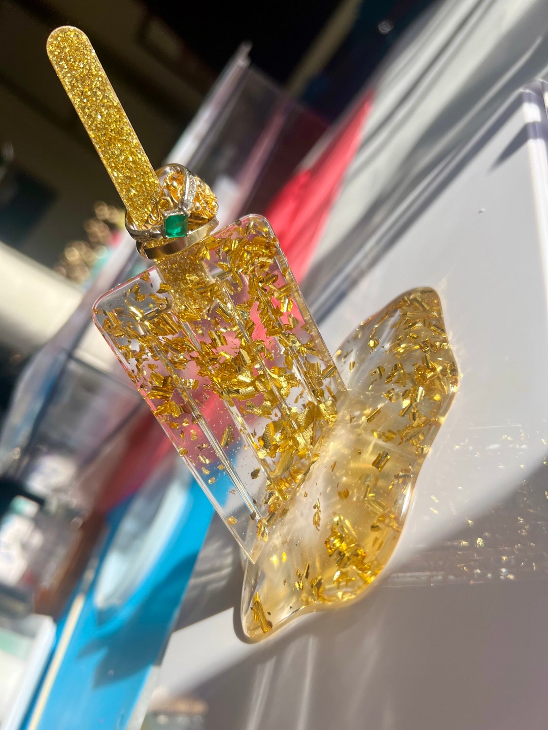 Melted Gold Popsicle | Ring Holder | Ring Display | Candy Decor ...
