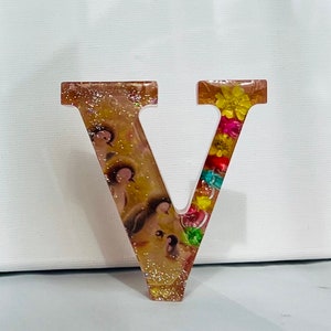 Letter Desk Decor | Initial Letter Keychain - Etsy