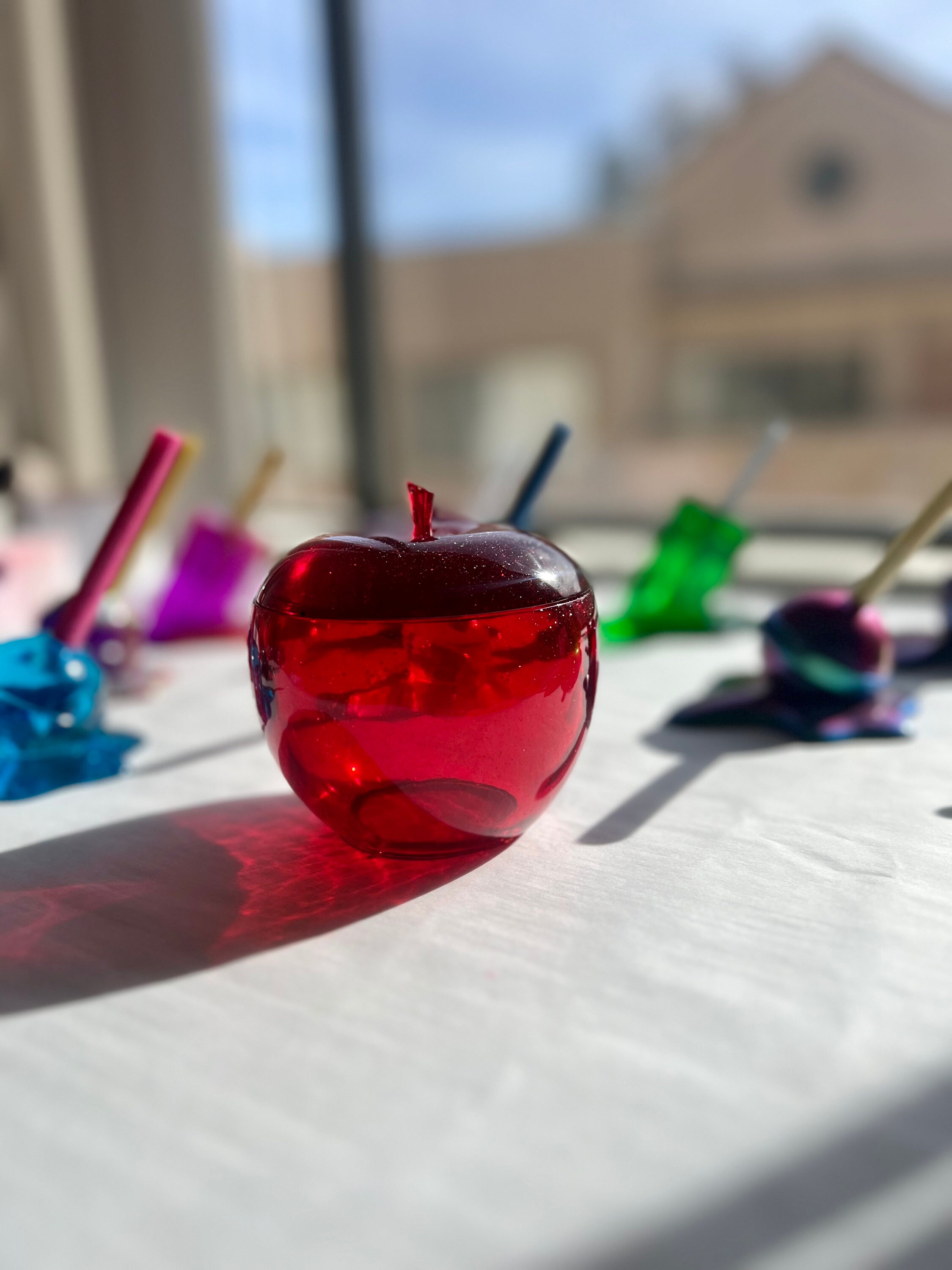 Resin Apple Apple Storage Candy Apple - Etsy