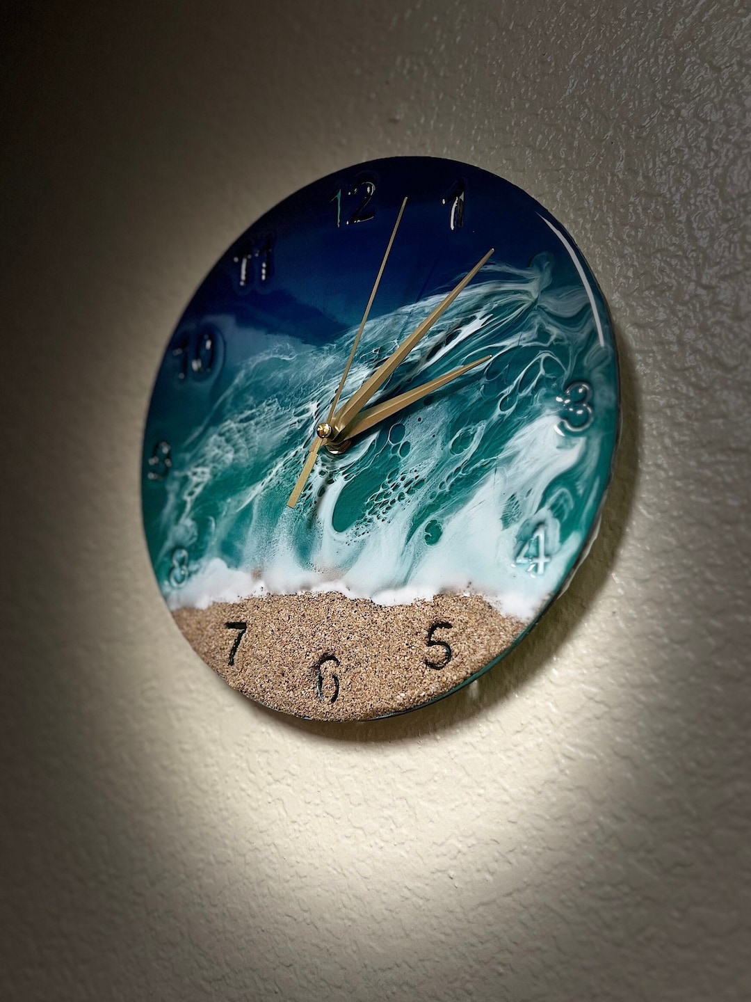 Beach Theme Clock With Hawaiian Sand - Etsy