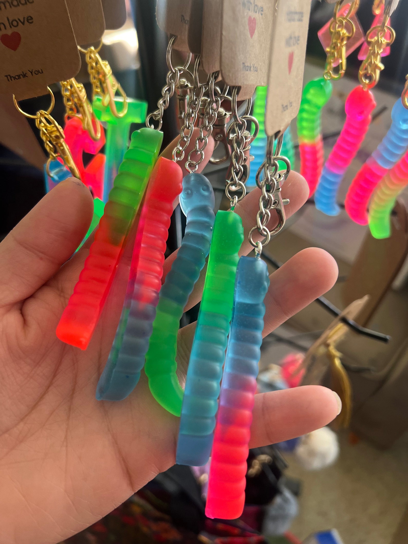 Gummy Worms Keychain 3rd Batch - Etsy