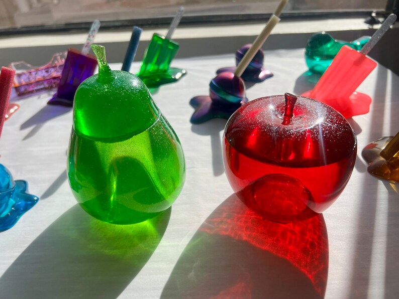 Resin Apple Apple Storage Candy Apple - Etsy