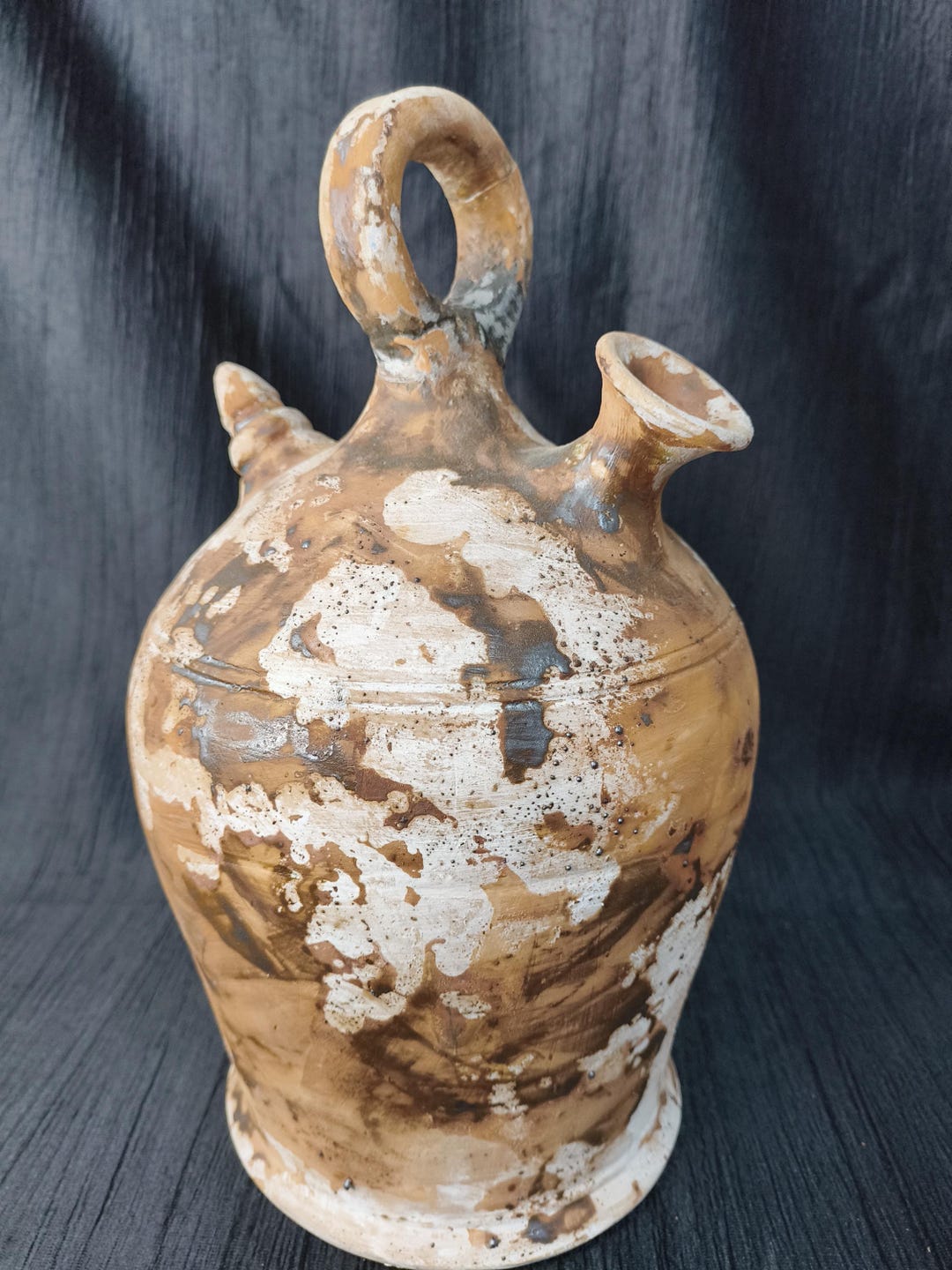 Tall Slender Amphora Shape, Pear-shaped Body With Narrow Base, Circular ...